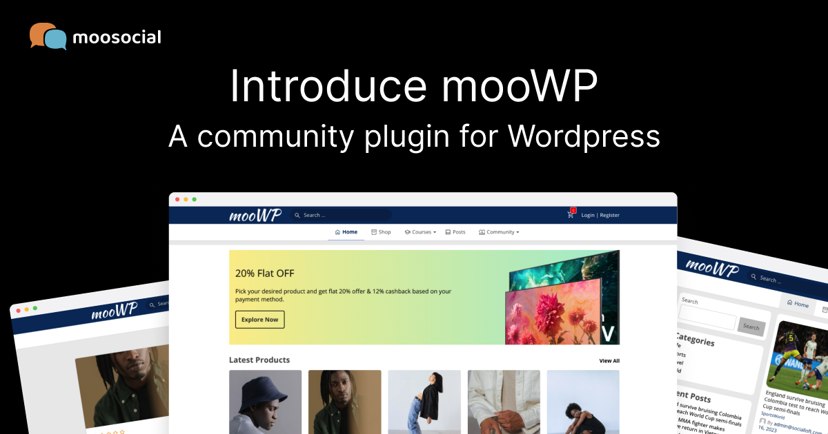 mooWP is officially listed on Wordpress Plugin Market. - mooSocial
